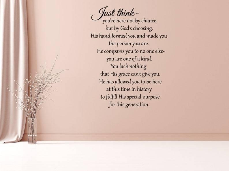 Just Think Inspirational Wall Quote – Inspirational Wall Signs