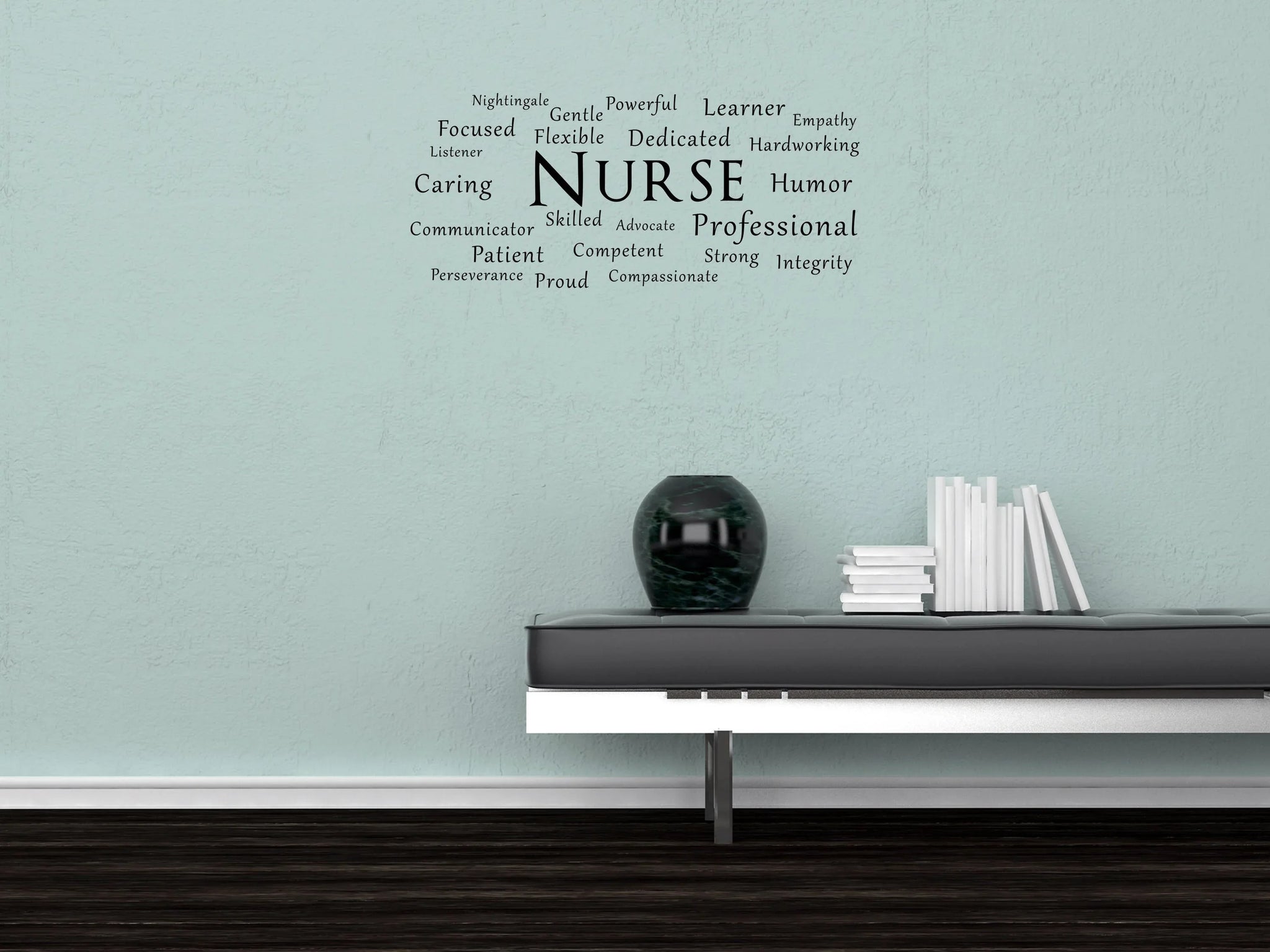 Nurse Word Cloud Office Wall Stickers - Medical Office Décor - RN Wall ...