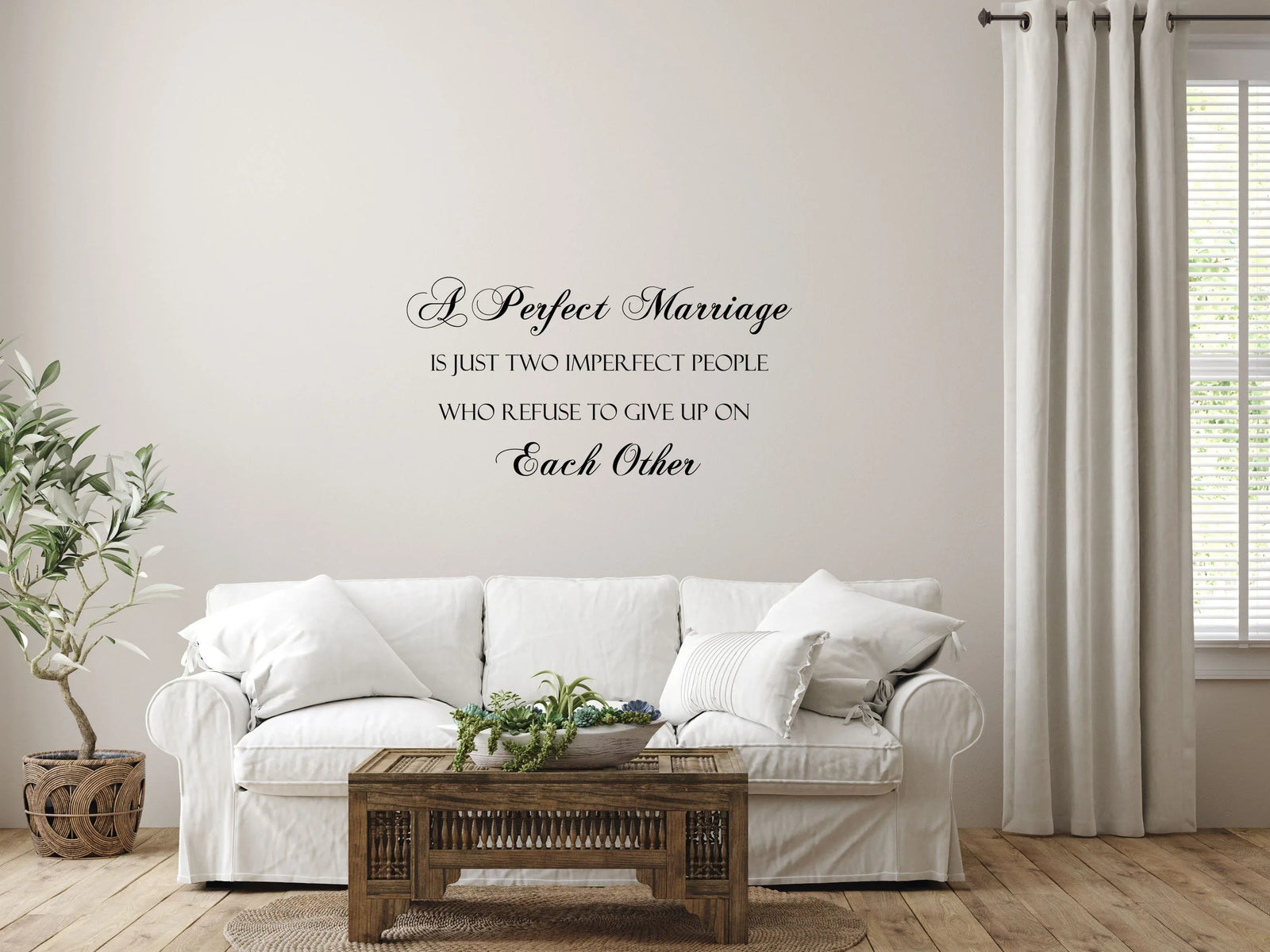 Perfect Marriage Vinyl Wall Decal – Inspirational Wall Signs