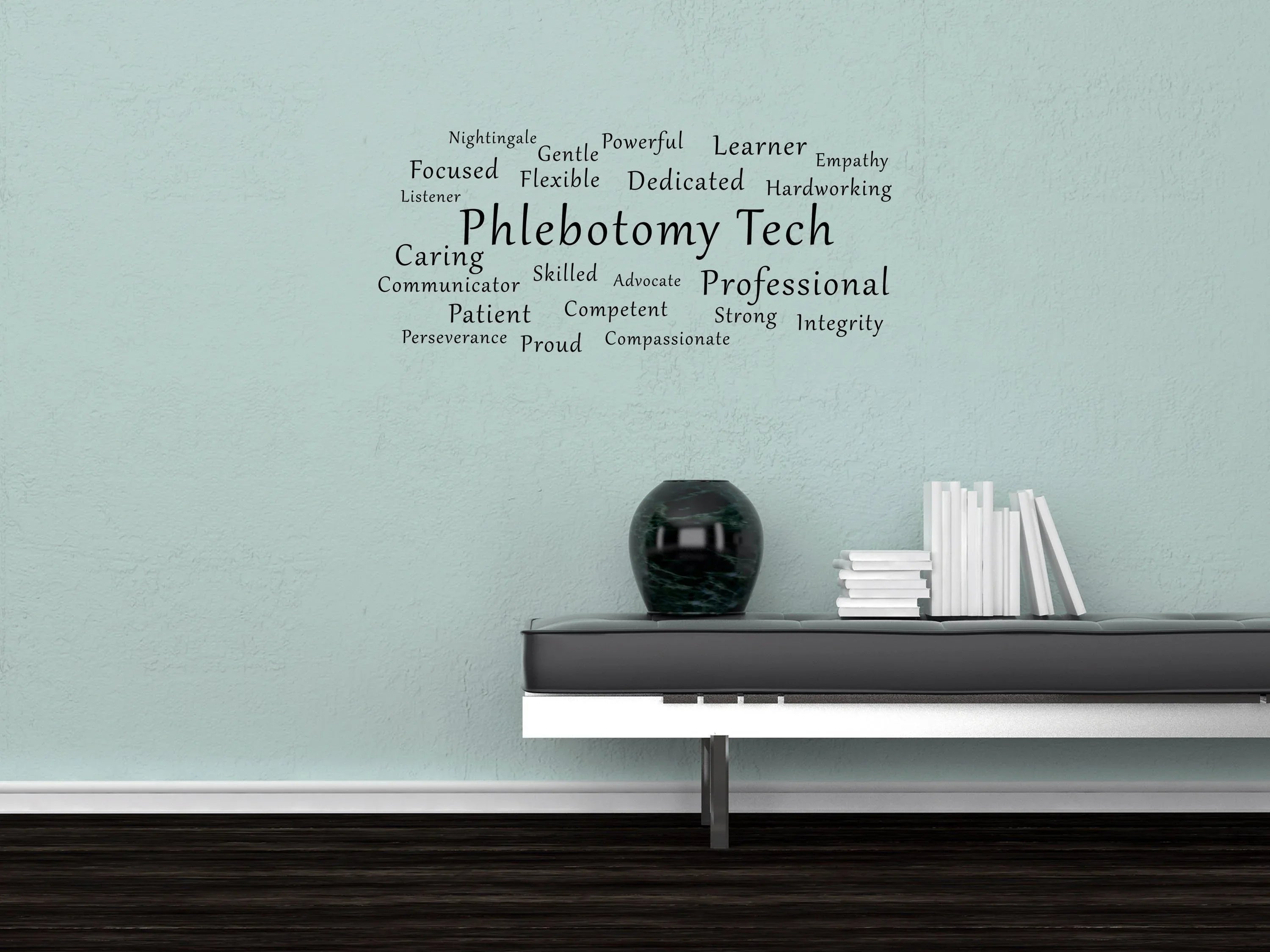 Phlebotomy Tech Word Cloud Decal - Phlebotomy Wall Decal - Phlebotomis ...