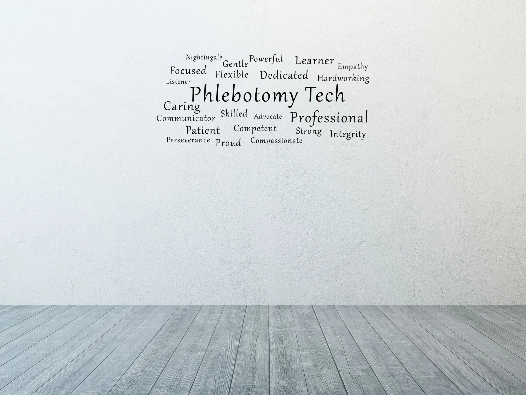 Phlebotomy Tech Word Cloud Decal - Phlebotomy Wall Decal - Phlebotomis ...
