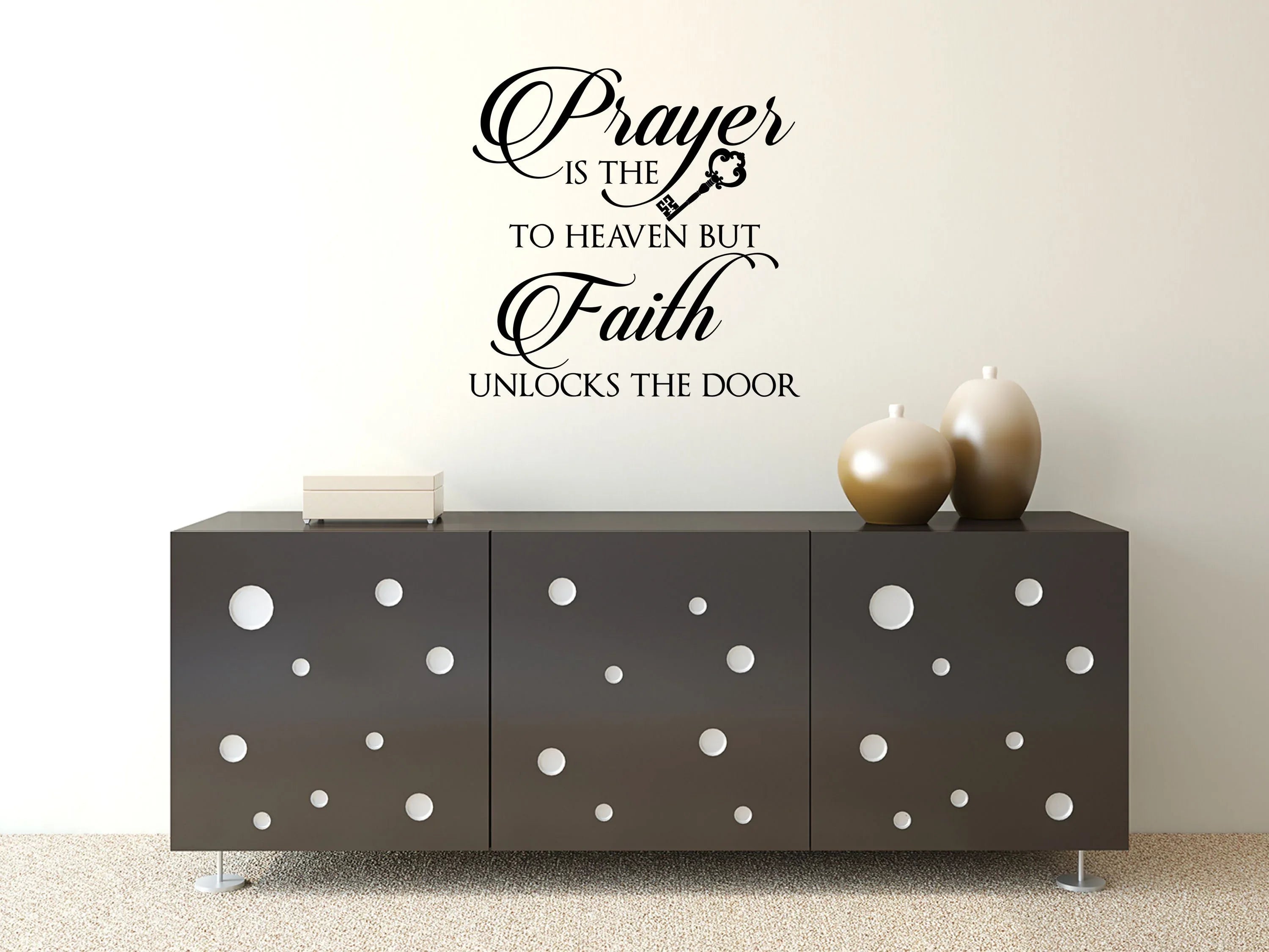 Prayer Is The Key Decal - Prayer Is The Key Decor - Prayer Wall Decal ...