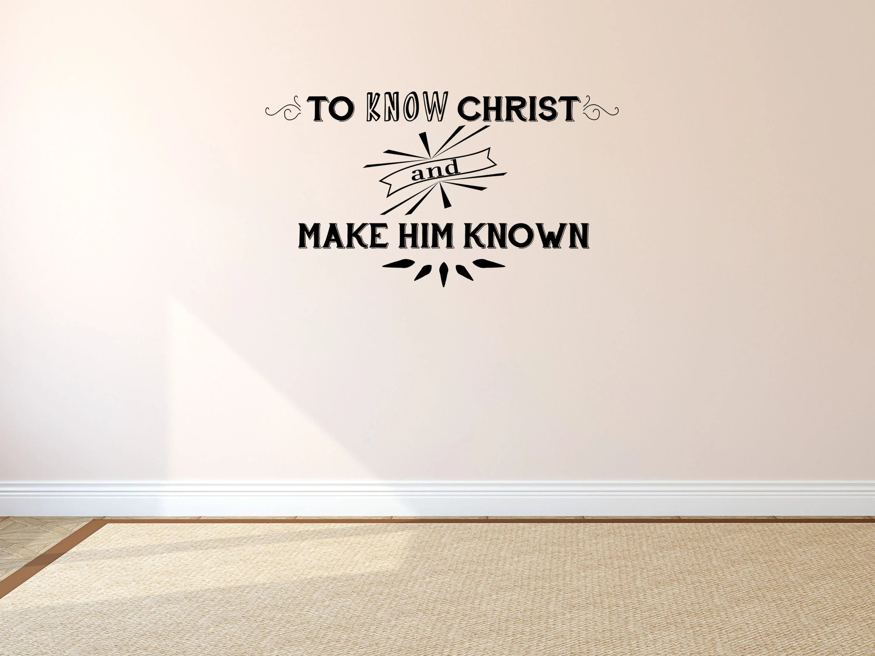 To Make Christ Know - Bible Wall Decals - Inspirational Wall Decor ...