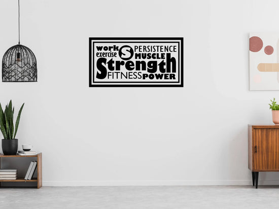 Work Exercise Office Wall Quote Sticker - Inspirational Wall Decals ...